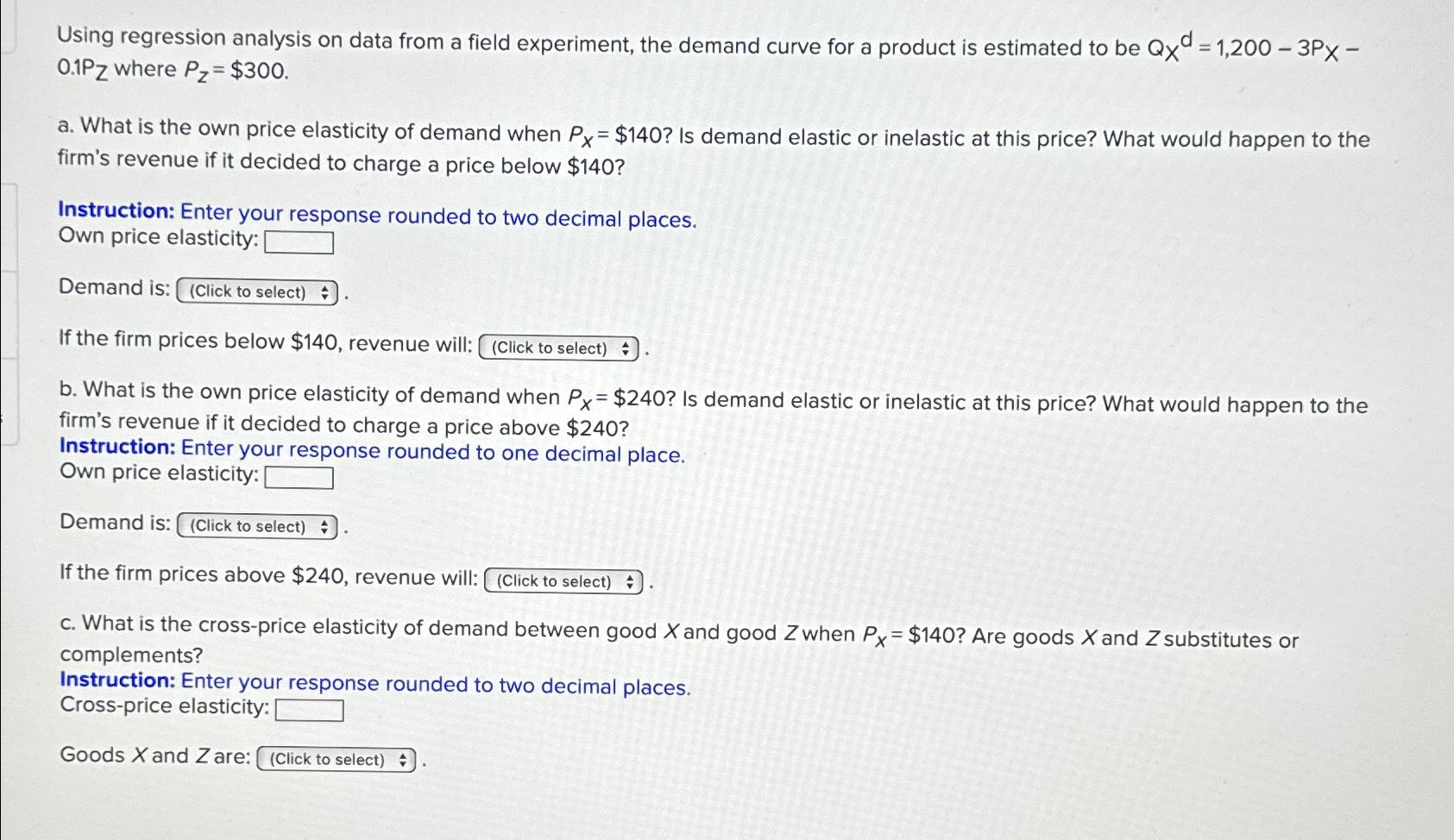 Solved Using regression analysis on data from a field | Chegg.com