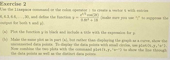 Solved Exercise 1 NOTE: Piesse suppress output - i.e. use a | Chegg.com