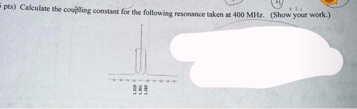 Solved Calculate the coupling constant for the following | Chegg.com