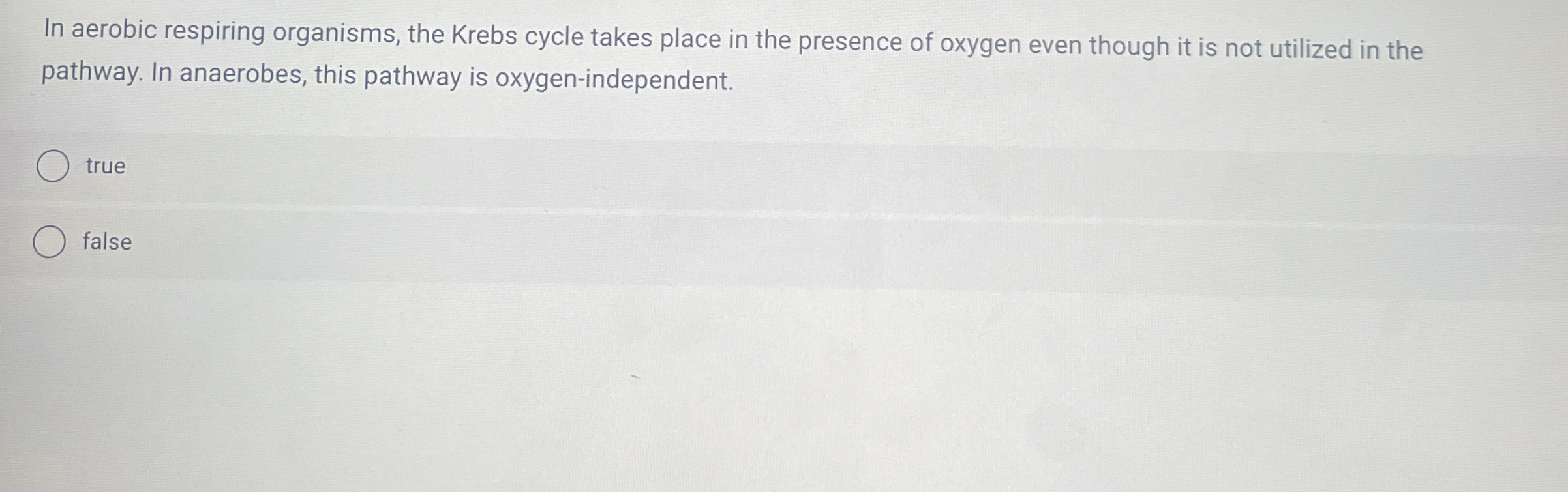 Solved In aerobic respiring organisms, the Krebs cycle takes | Chegg.com