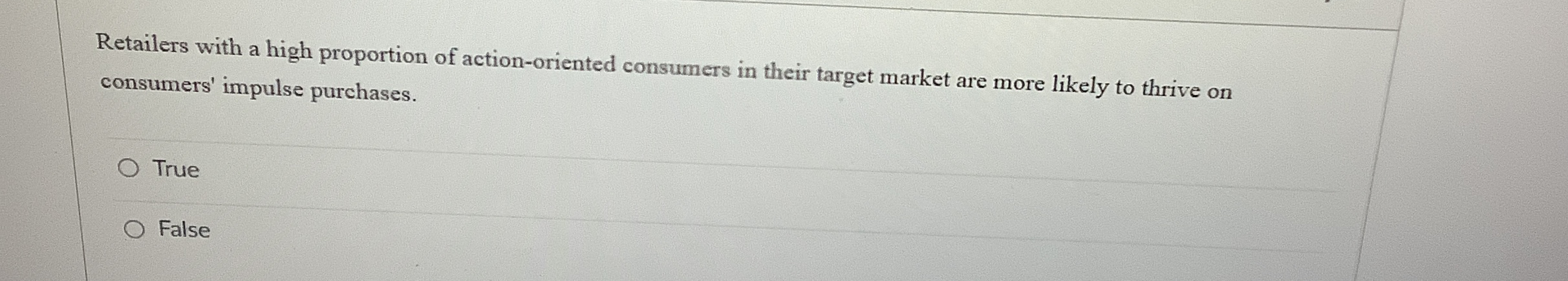 Solved Retailers with a high proportion of action-oriented | Chegg.com