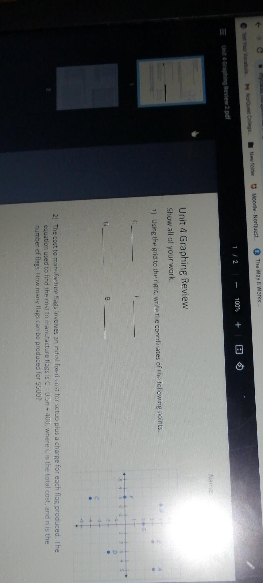 Solved 2) The cost to manufacture flags involves an initial | Chegg.com