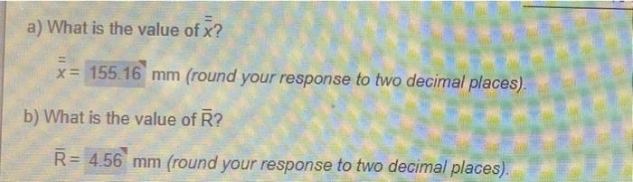 Solved c) What are the UCL, and LCL, using 3-sigma? Upper | Chegg.com