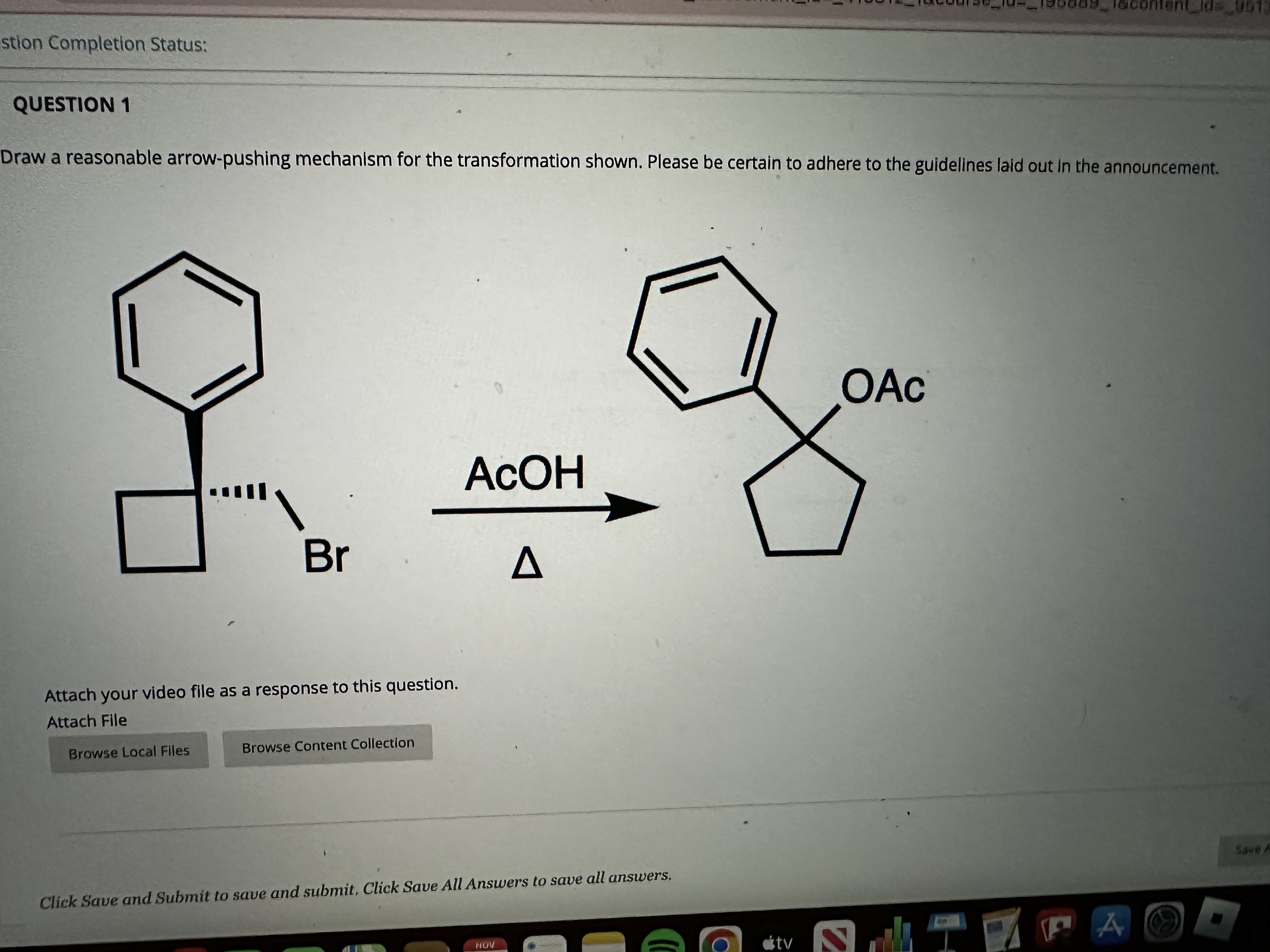 Solved stion Completion Status:QUESTION 1Draw a reasonable | Chegg.com