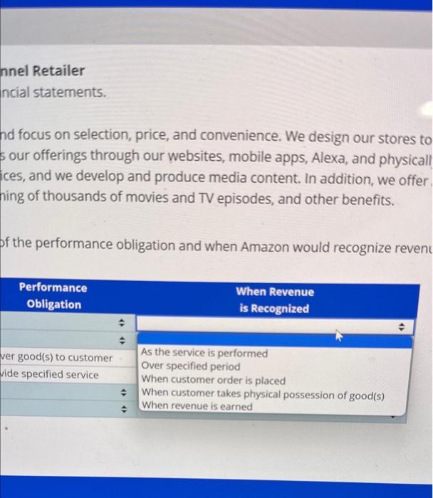 Solved Interpreting Revenue Recognition Disclosure for | Chegg.com