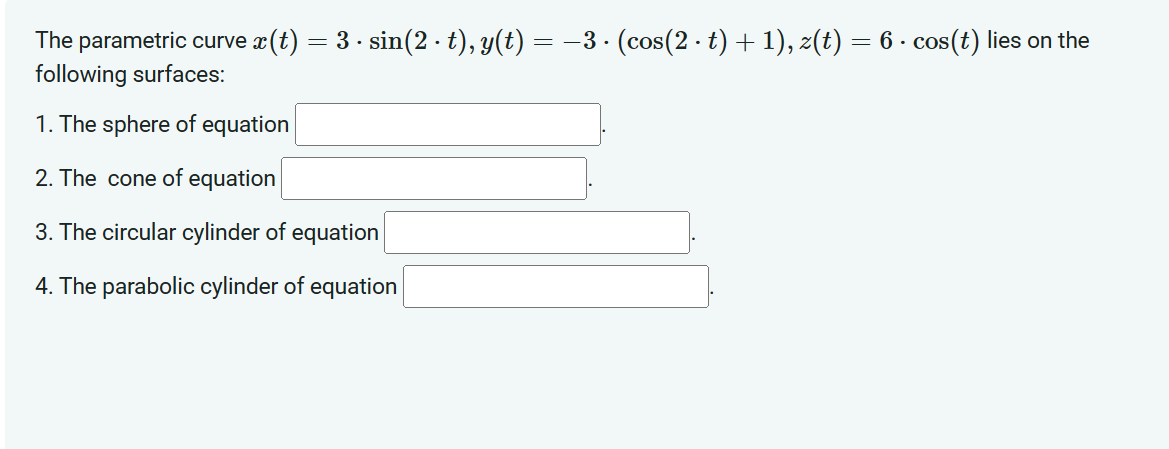 Solved The parametric curve | Chegg.com