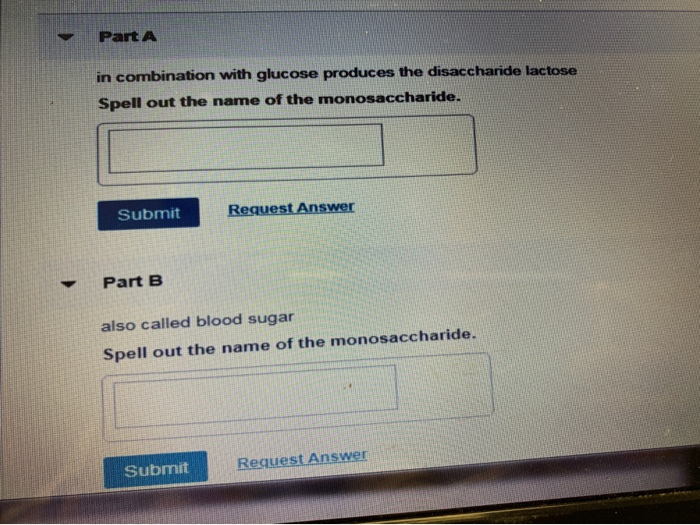 Solved Part A in combination with glucose produces the | Chegg.com