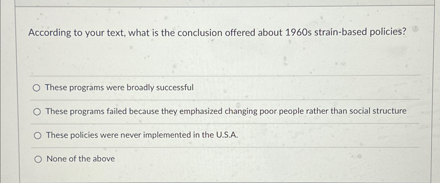 Solved According to your text, what is the conclusion | Chegg.com