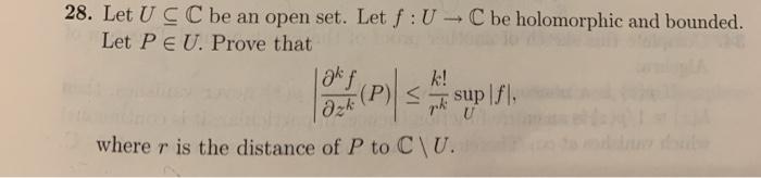 Solved complex analysis pg. 97 problem (28) from "Function | Chegg.com