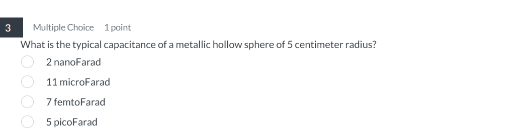 Solved 3 ﻿Multiple Choice 1 ﻿pointWhat is the typical | Chegg.com