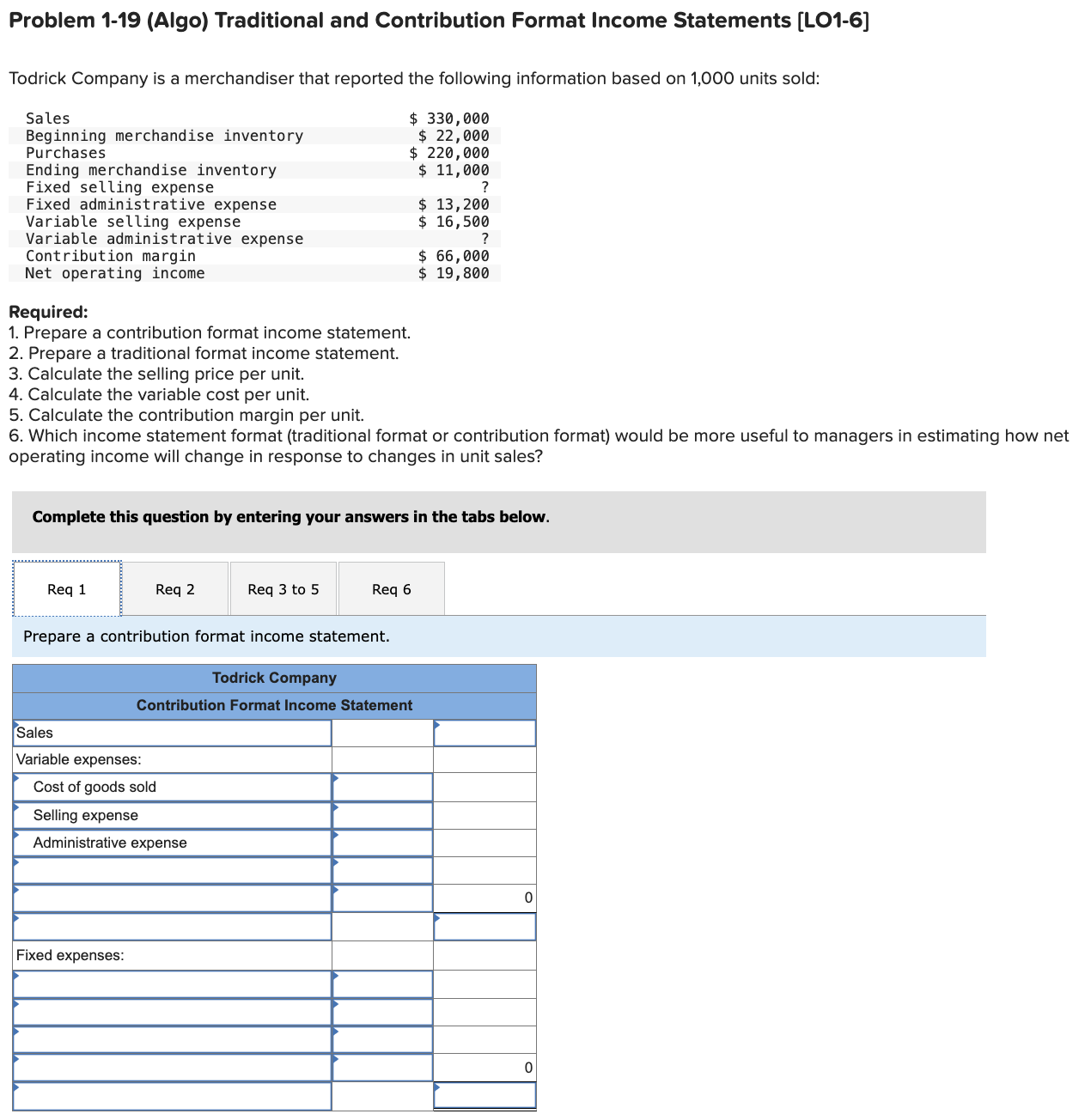Solved Req 1Req 2Req 3 ﻿to 5Req 6Prepare a traditional | Chegg.com