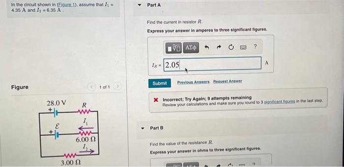 Solved Part A In the circuit shown in (Figure 1), assume | Chegg.com