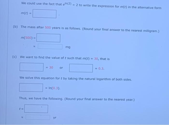 Solved The Half life Of Radium 226 Is 1 590 Years a A Chegg
