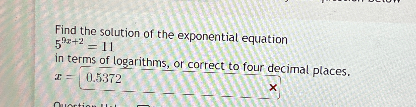 Solved Find the solution of the exponential | Chegg.com