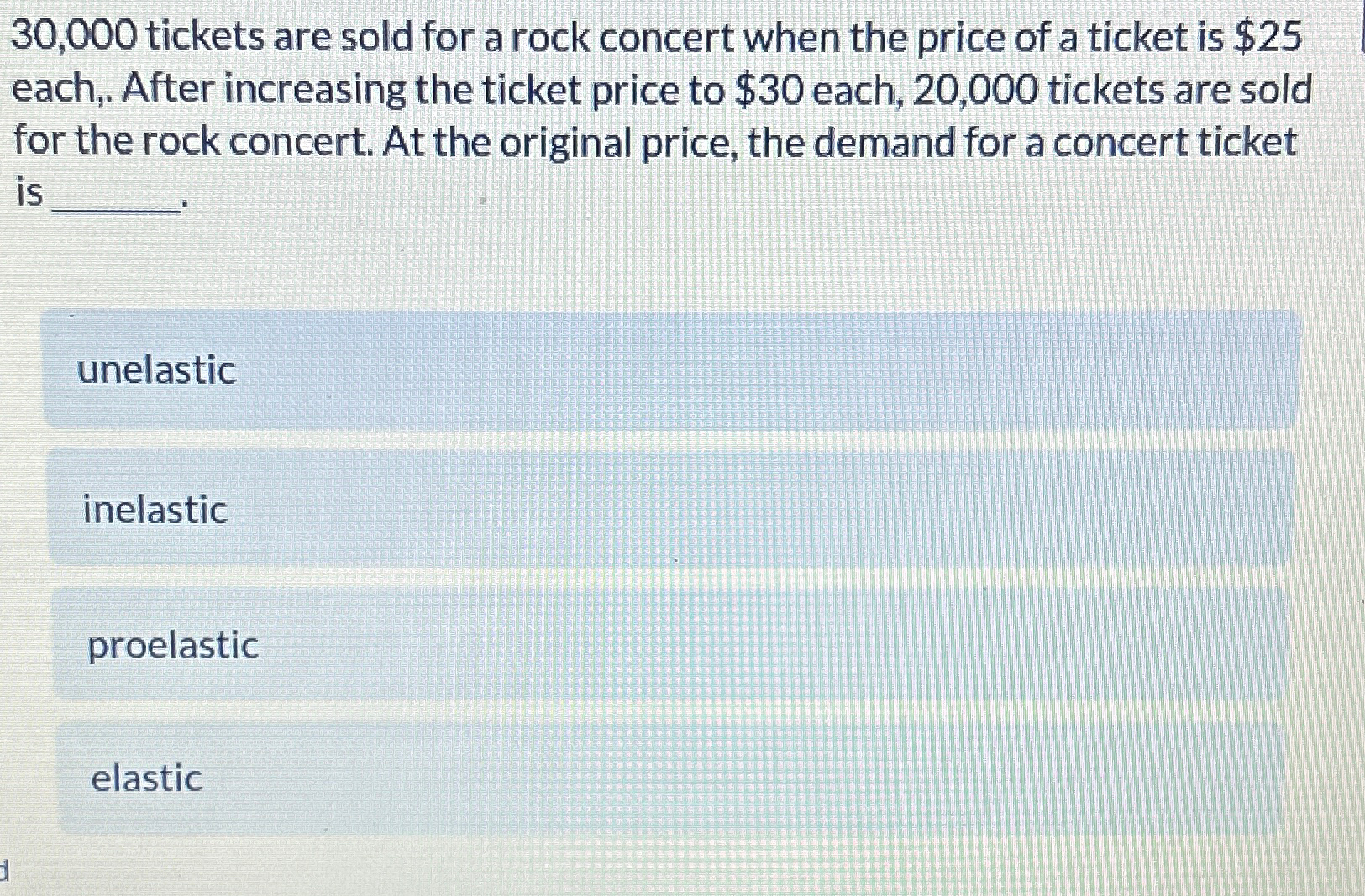 Solved 30,000 ﻿tickets are sold for a rock concert when the | Chegg.com