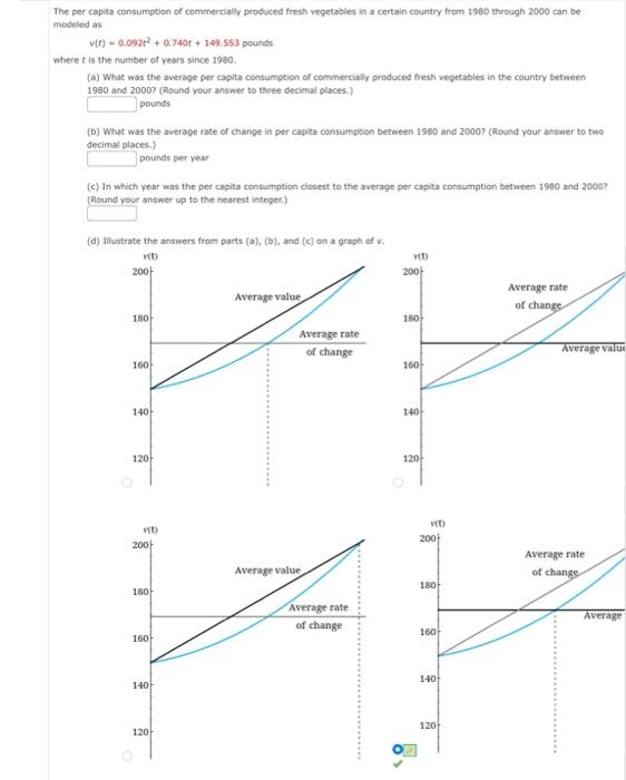 Solved The per capita consumption of commercially produced | Chegg.com