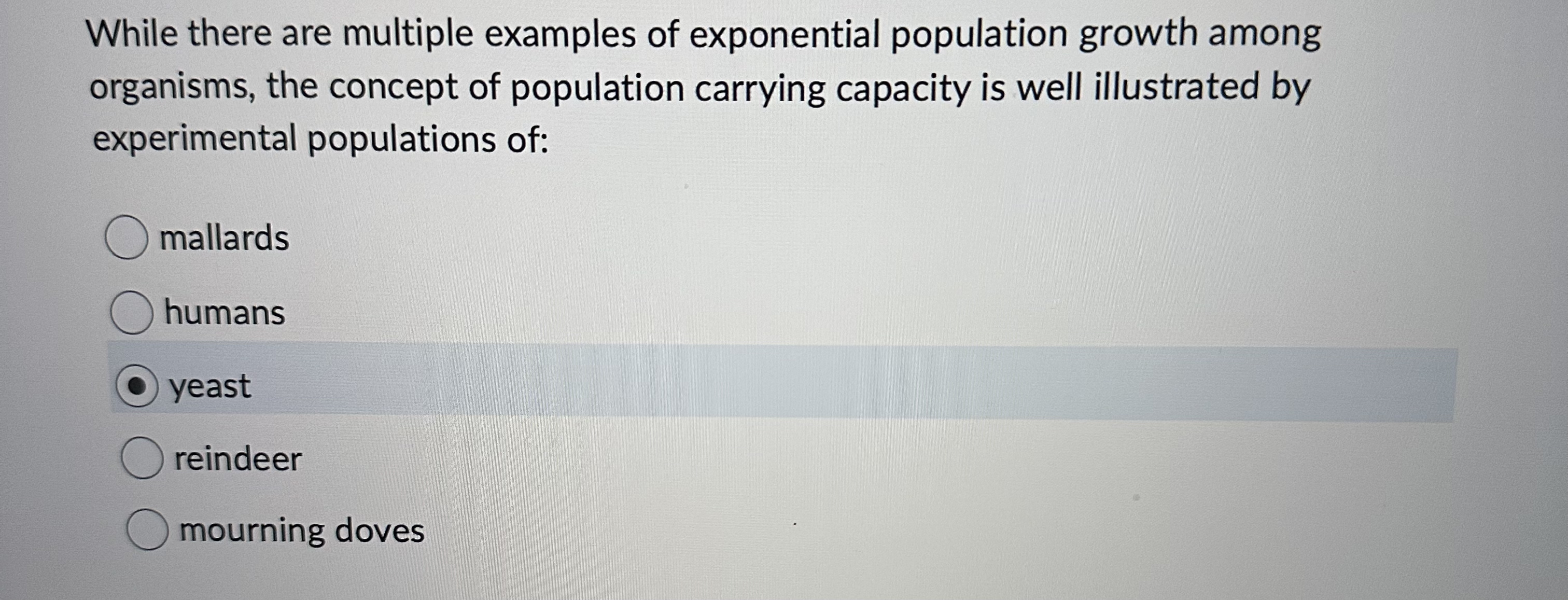 Solved While there are multiple examples of exponential | Chegg.com