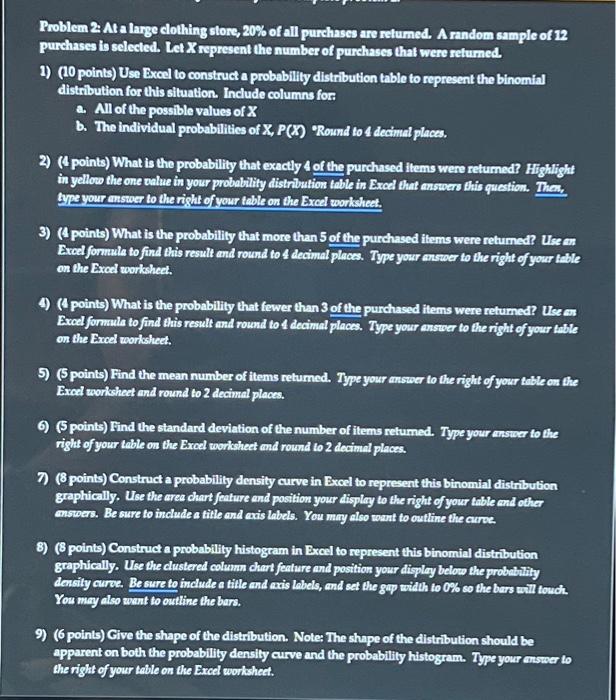 Solved to stay in Protected View, Excel Lab: Binomial | Chegg.com