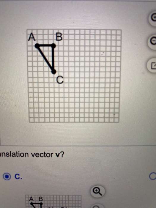 Solved Construct the translation of the triangle ABC using | Chegg.com