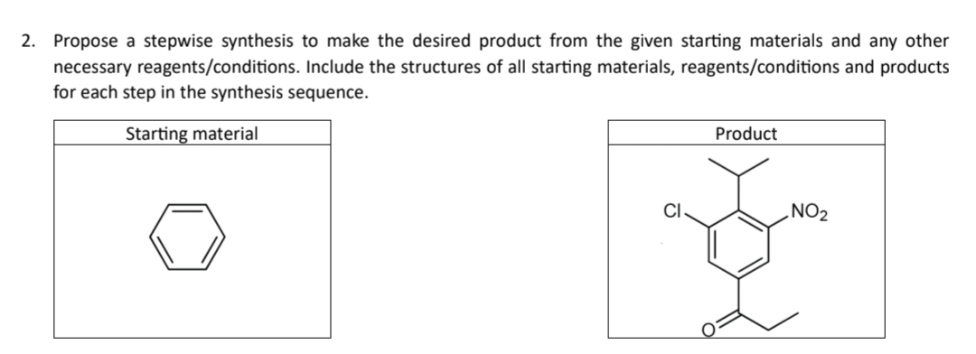 Solved Propose a stepwise synthesis to make the desired | Chegg.com