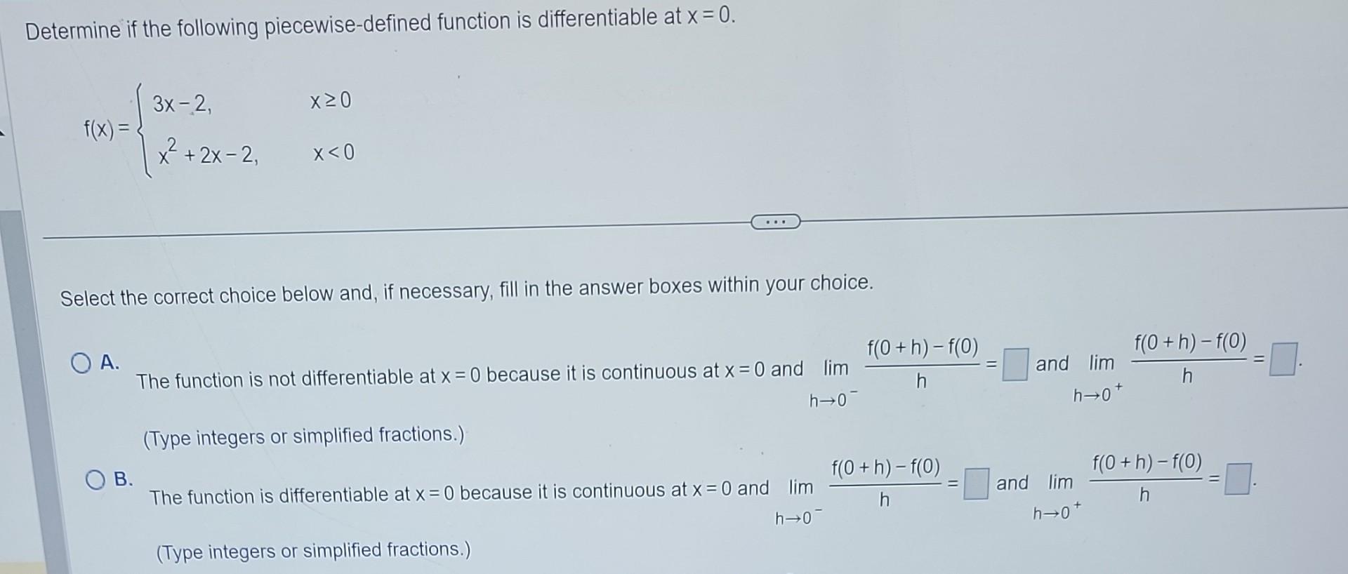 Solved Determine If The Following Piecewise Defined Function 7995
