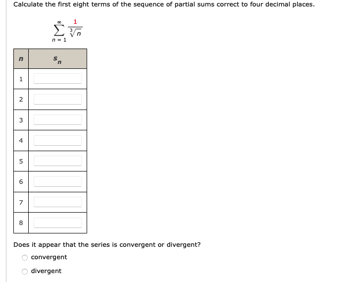 Solved Calculate the first eight terms of the sequence of | Chegg.com