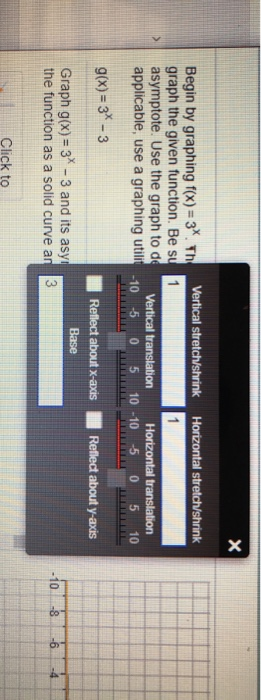 Solved Begin by graphing f(x) = 3. The Vertical | Chegg.com