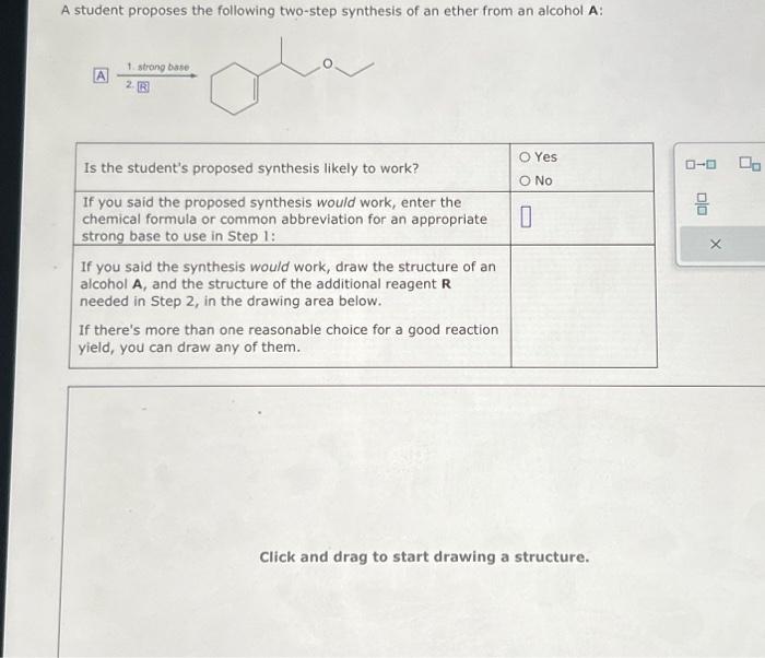 Solved A student proposes the following two-step synthesis | Chegg.com