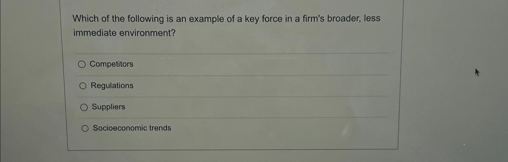 Solved Which of the following is an example of a key force | Chegg.com
