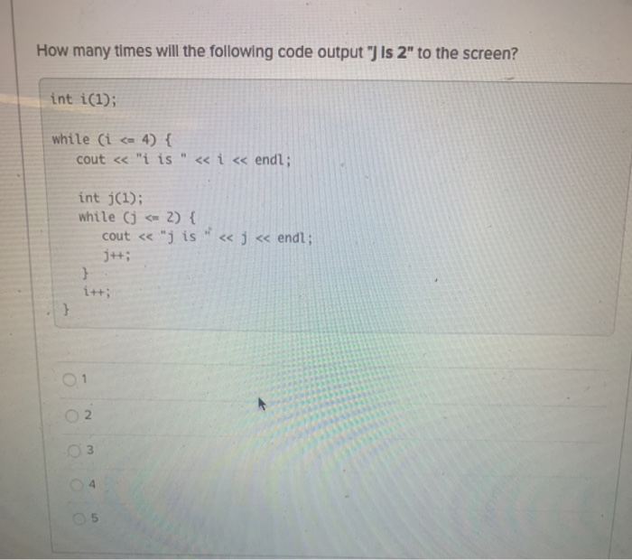Solved How many Iterations will this while loop perform? int | Chegg.com