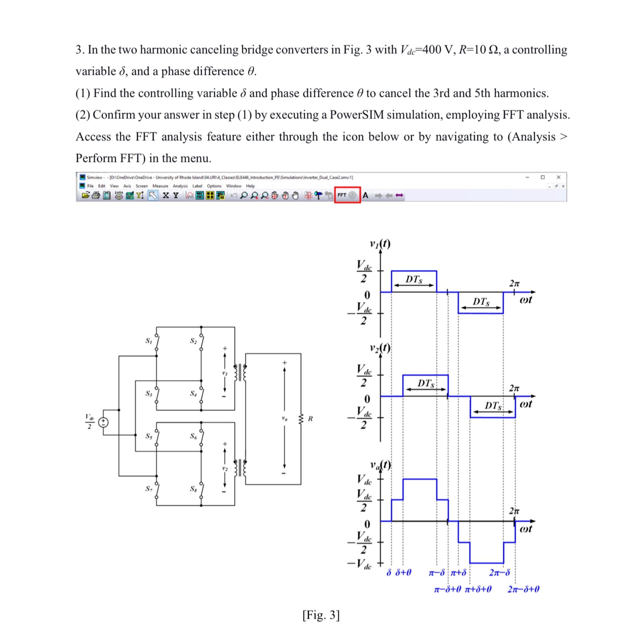 Solved Show all the steps. In the two harmonic canceling | Chegg.com