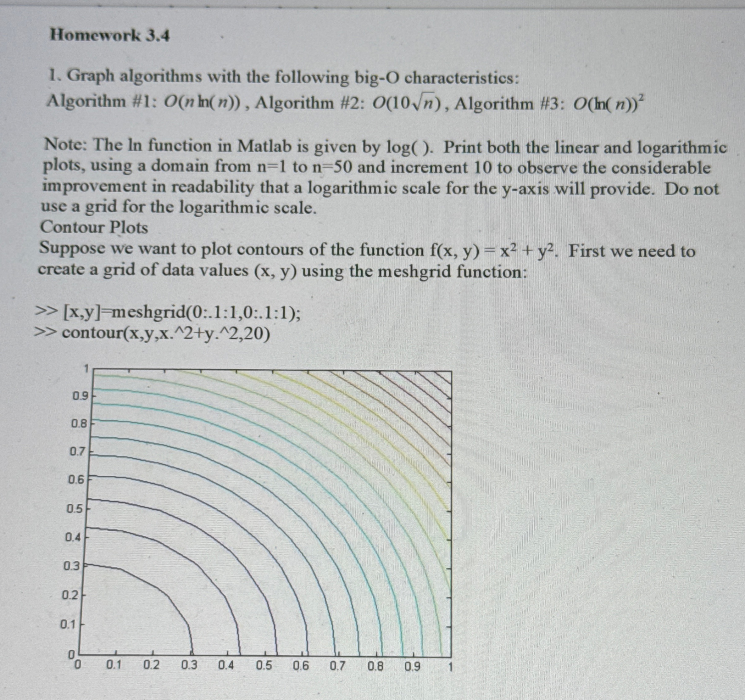 Solved Homework 3.4Graph algorithms with the following big-O | Chegg.com