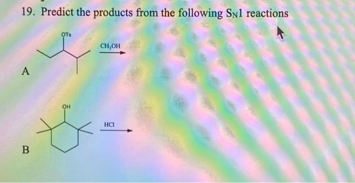Solved 10. For the following SN2 reactions, provide either | Chegg.com