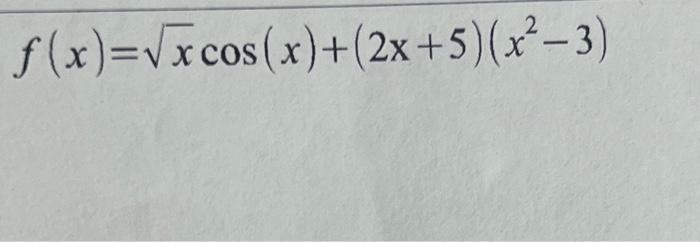 Solved find the derivative of each function. i am confused | Chegg.com