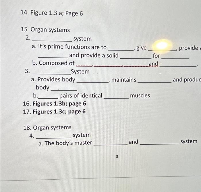 15 Organ systems 2. system a. It's prime functions | Chegg.com