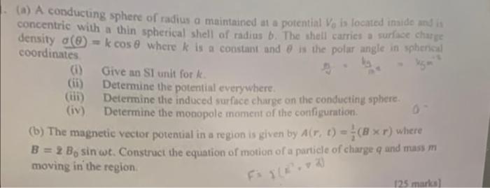 Solved 3. Starting from the Maxwell equations for a linear | Chegg.com