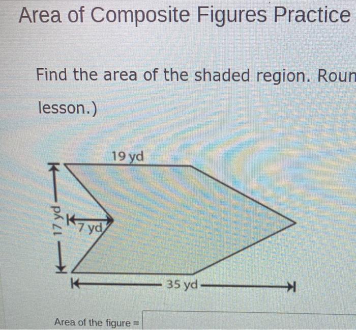Solved Area of Composite Figures Practice Find the area of | Chegg.com