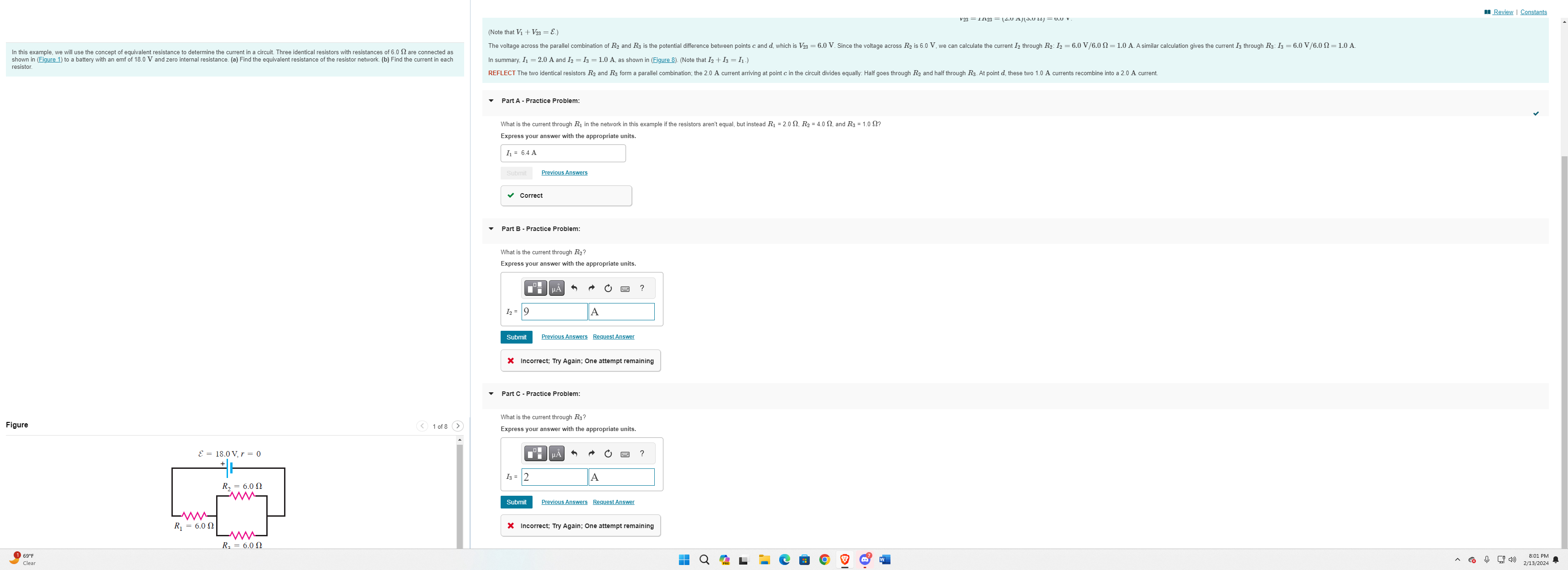 Solved (Note that V1+V23=E.)In this example, we will use the | Chegg.com