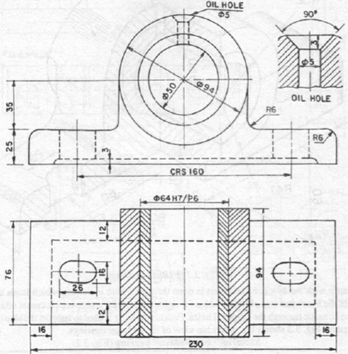 Solved From this multiview drawing, draw the isometric view | Chegg.com