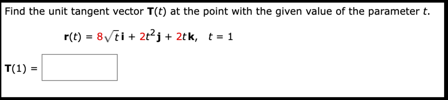 Solved Find the unit tangent vector T(t) ﻿at the point with | Chegg.com