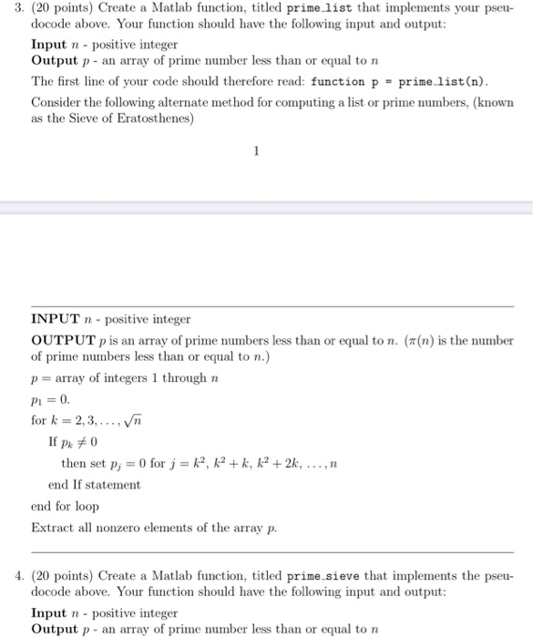 Solved Input N Positive Integer Output P Is An Array Of 7739
