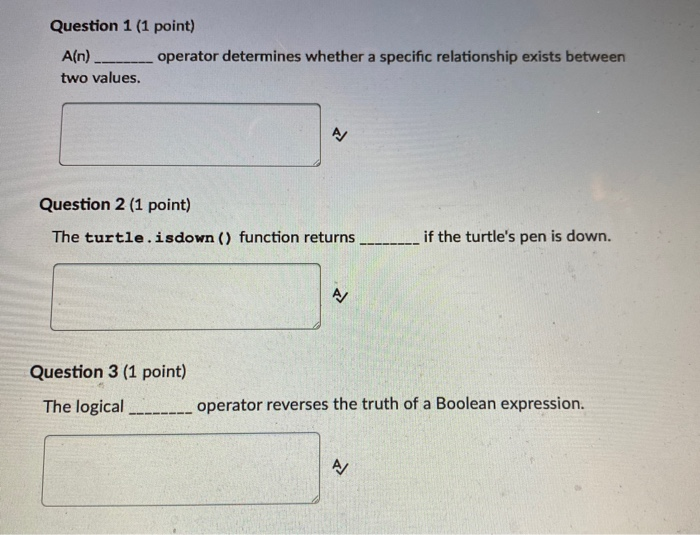 Solved Question 1 (1 point) A(n) ______ operator determines | Chegg.com