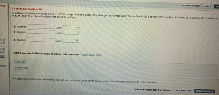 Solved ment PRINTER VERSION 4 BACK Chapter 18, Problem 55 | Chegg.com