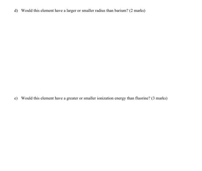 Solved An unknown element is a nonmetal and has a valence | Chegg.com