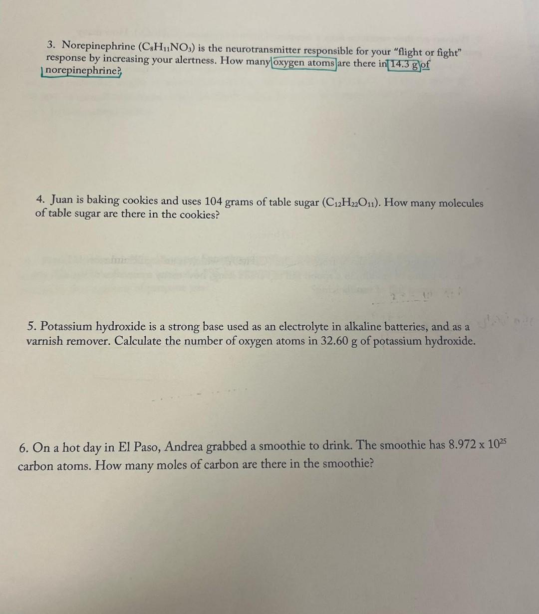 Solved 3. Norepinephrine (C8H11NO3) is the neurotransmitter | Chegg.com