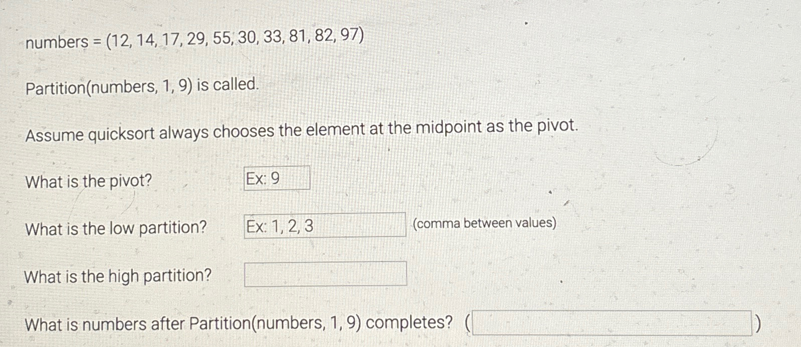 Solved numbers | Chegg.com