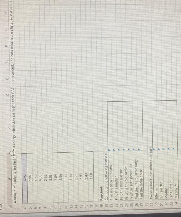 Solved PLEASE show me the formulas that were used for each | Chegg.com