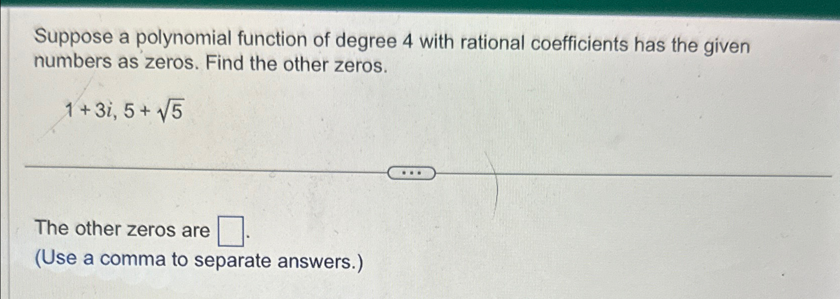 Solved Suppose a polynomial function of degree 4 ﻿with | Chegg.com