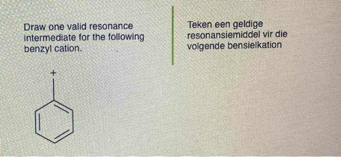 Solved Draw one valid resonance intermediate for the | Chegg.com