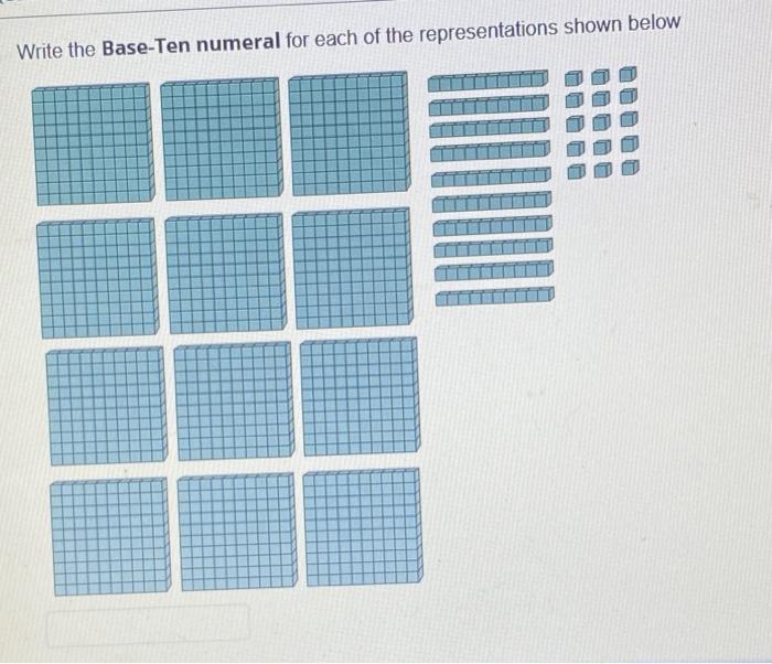Solved Write the Base-Ten numeral for each of the | Chegg.com